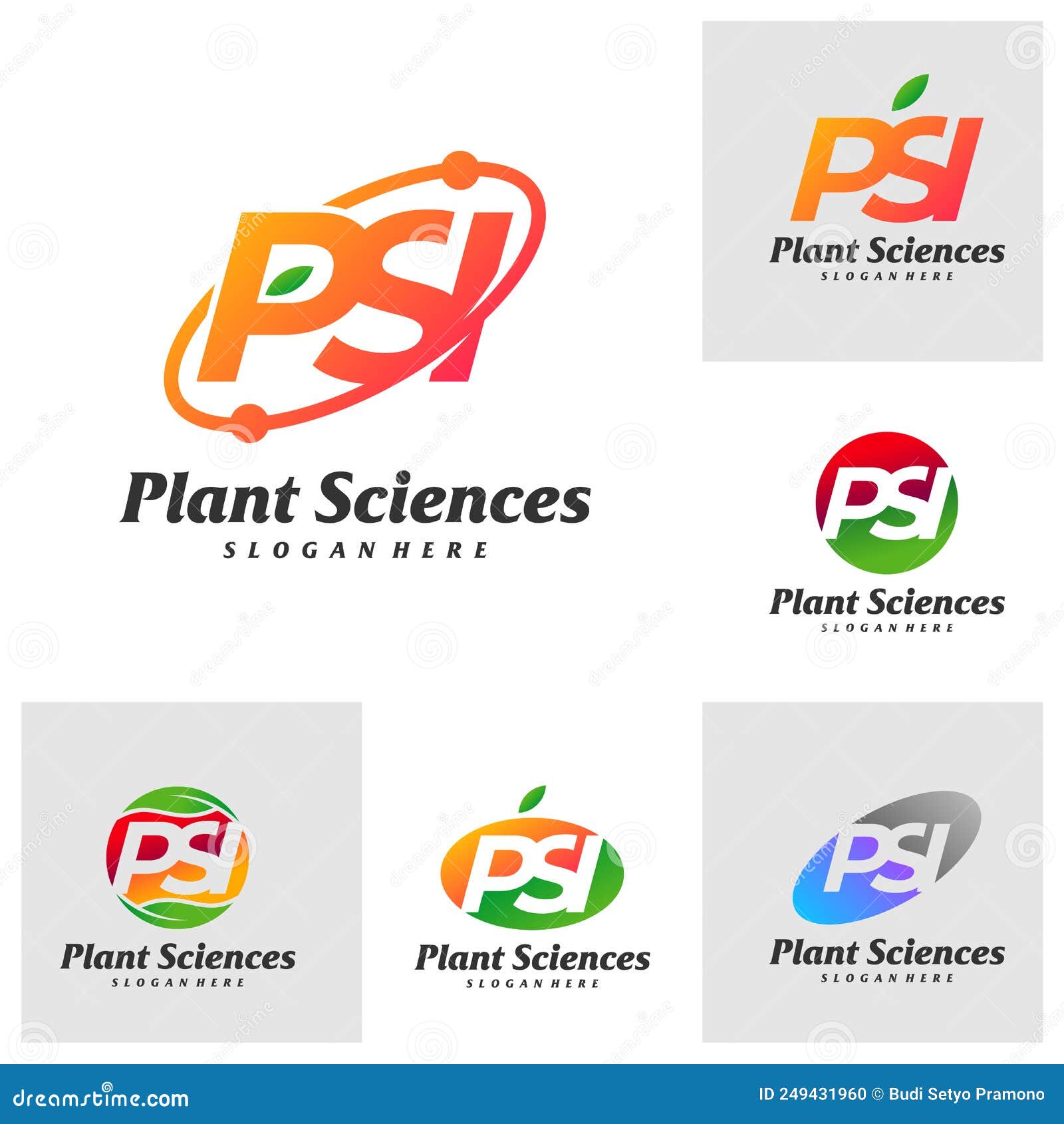 Set of Letter PSI Logo Design Vector Template, Initial PSI Logo ...