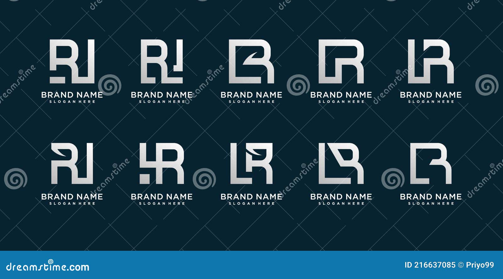 Set of Letter R Logo Collection with Creative Concept Premium Vector ...