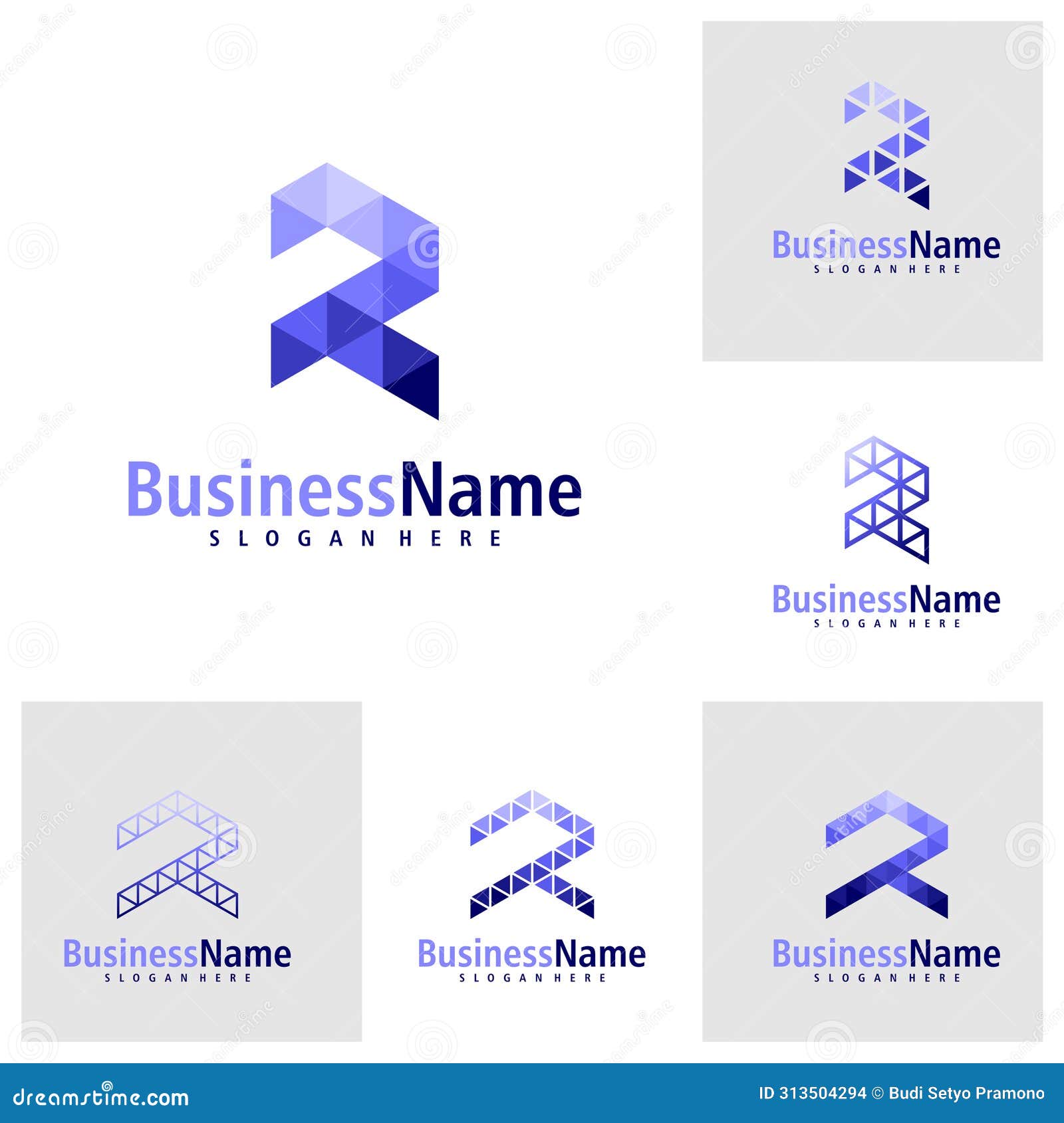 Set of Letter R Logo Design Vector. Creative Initial R Logo Concepts ...