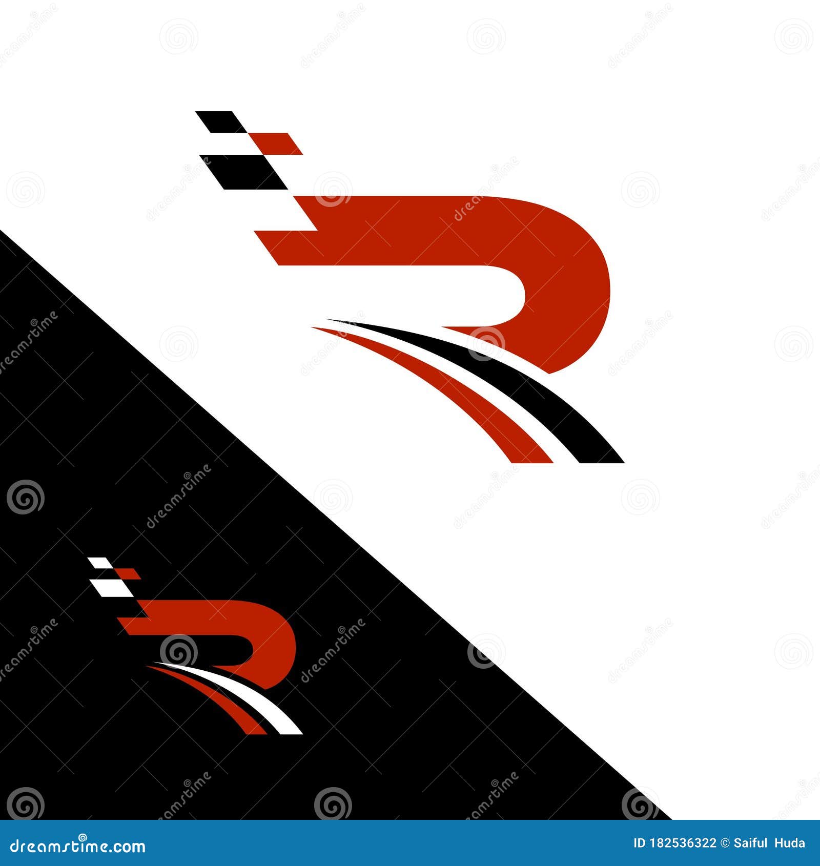 Set of Letter R Simple Logo Icon Design Vector. Stock Vector ...