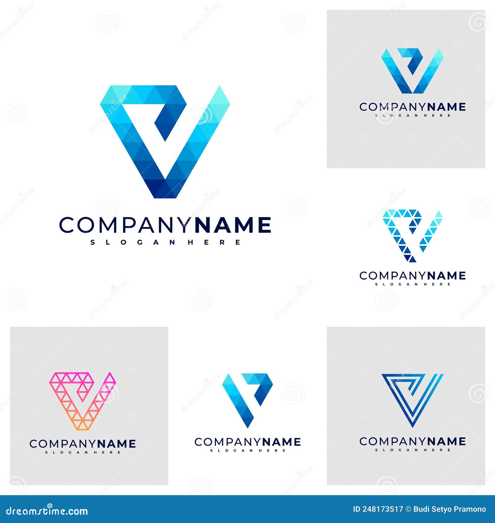 Set of Letter V P Logo Design Vector, Creative V P Logo Concepts ...