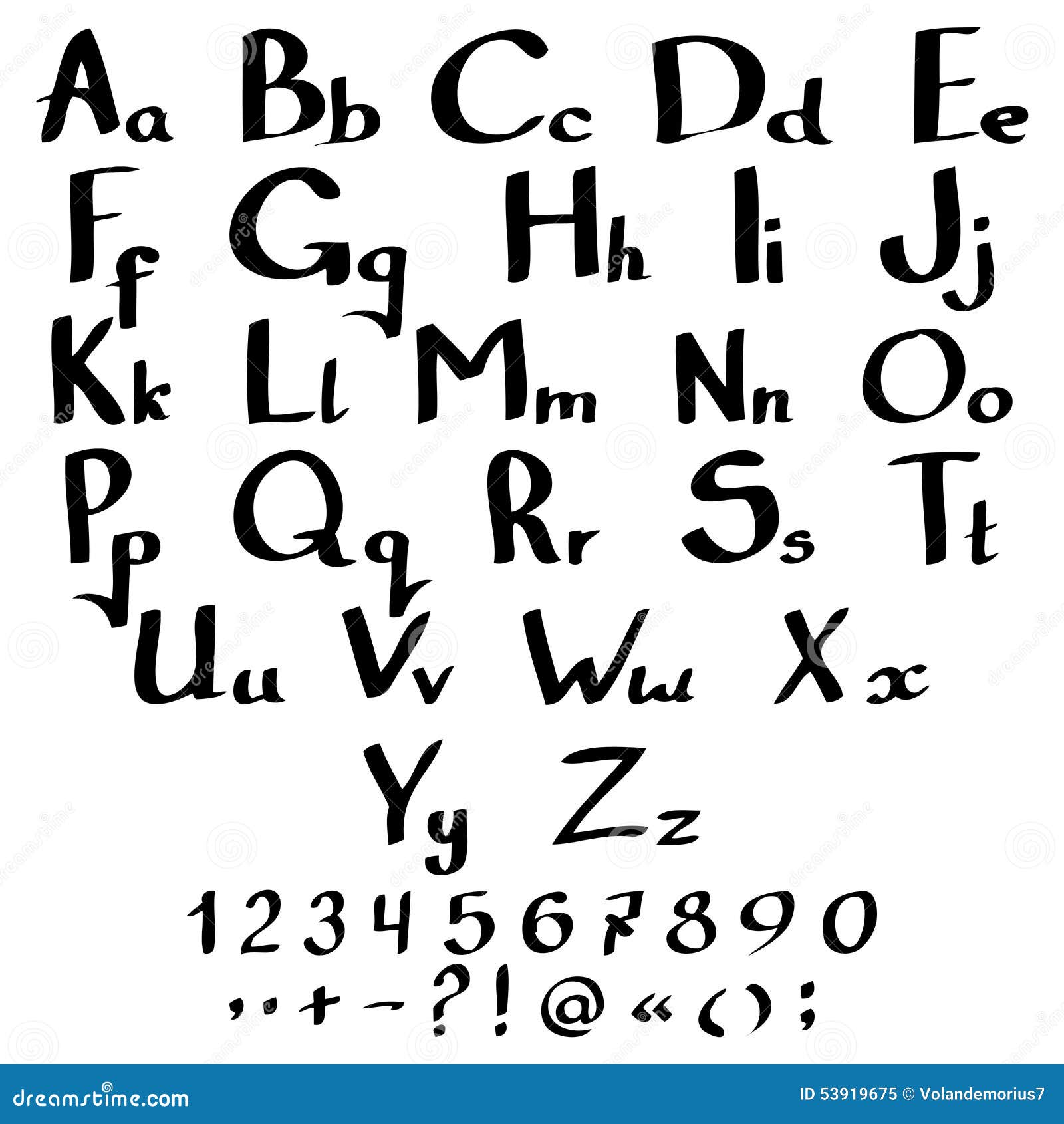 Set of letters and numbers stock vector. Illustration of computer ...
