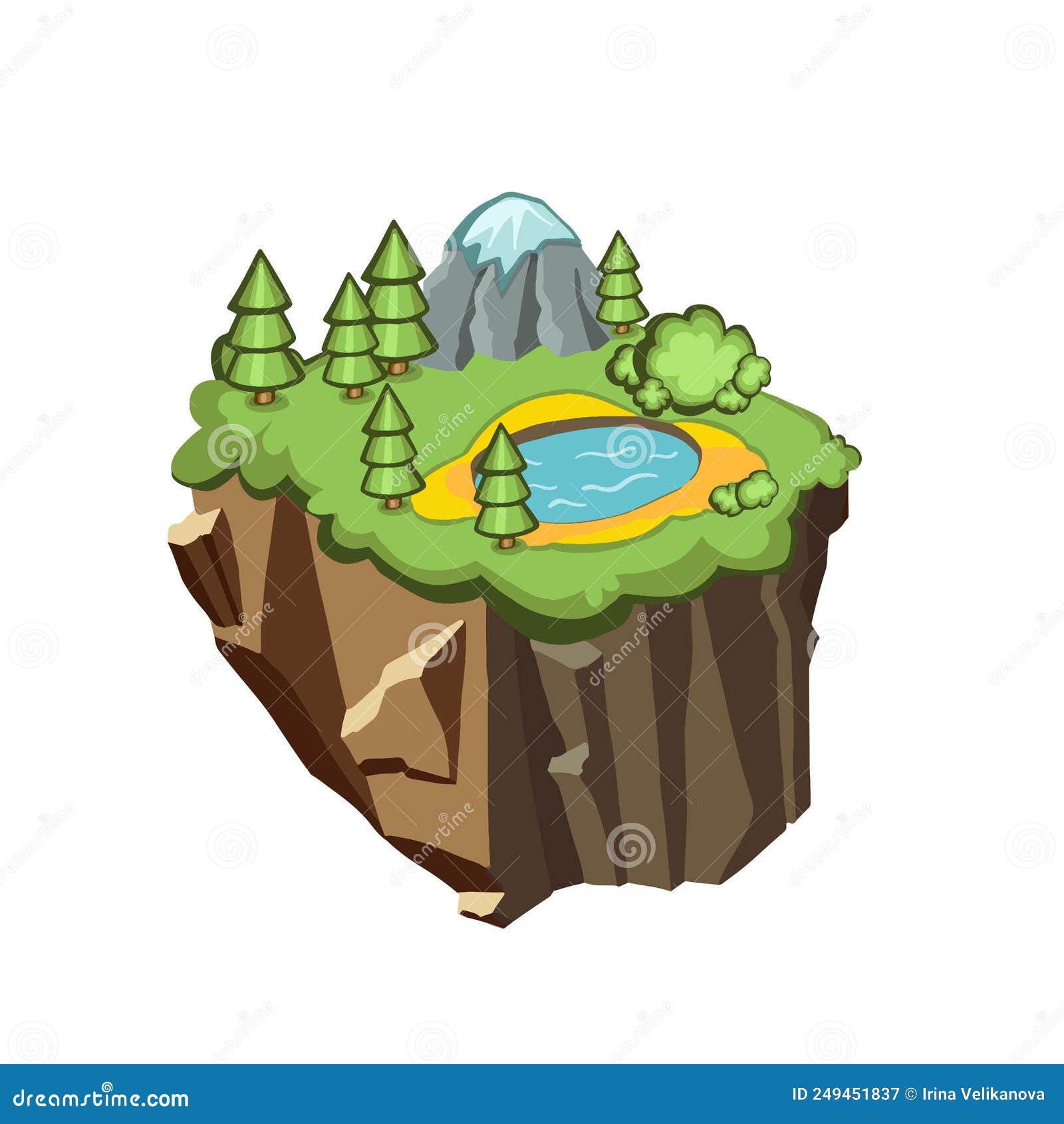 Set of Level Maps Assets. GUI Map Screen. Forest , Winter, Summer ...