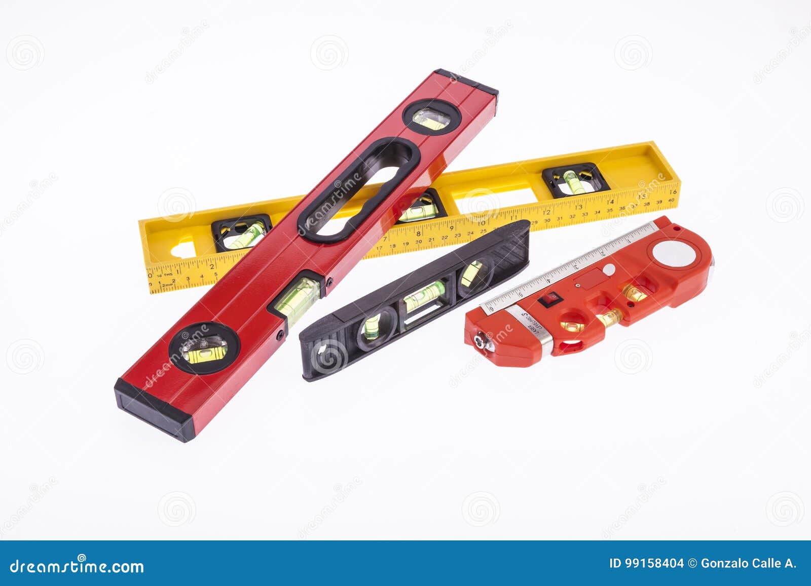 Set of Levels for Construction Stock Illustration - Illustration of ...