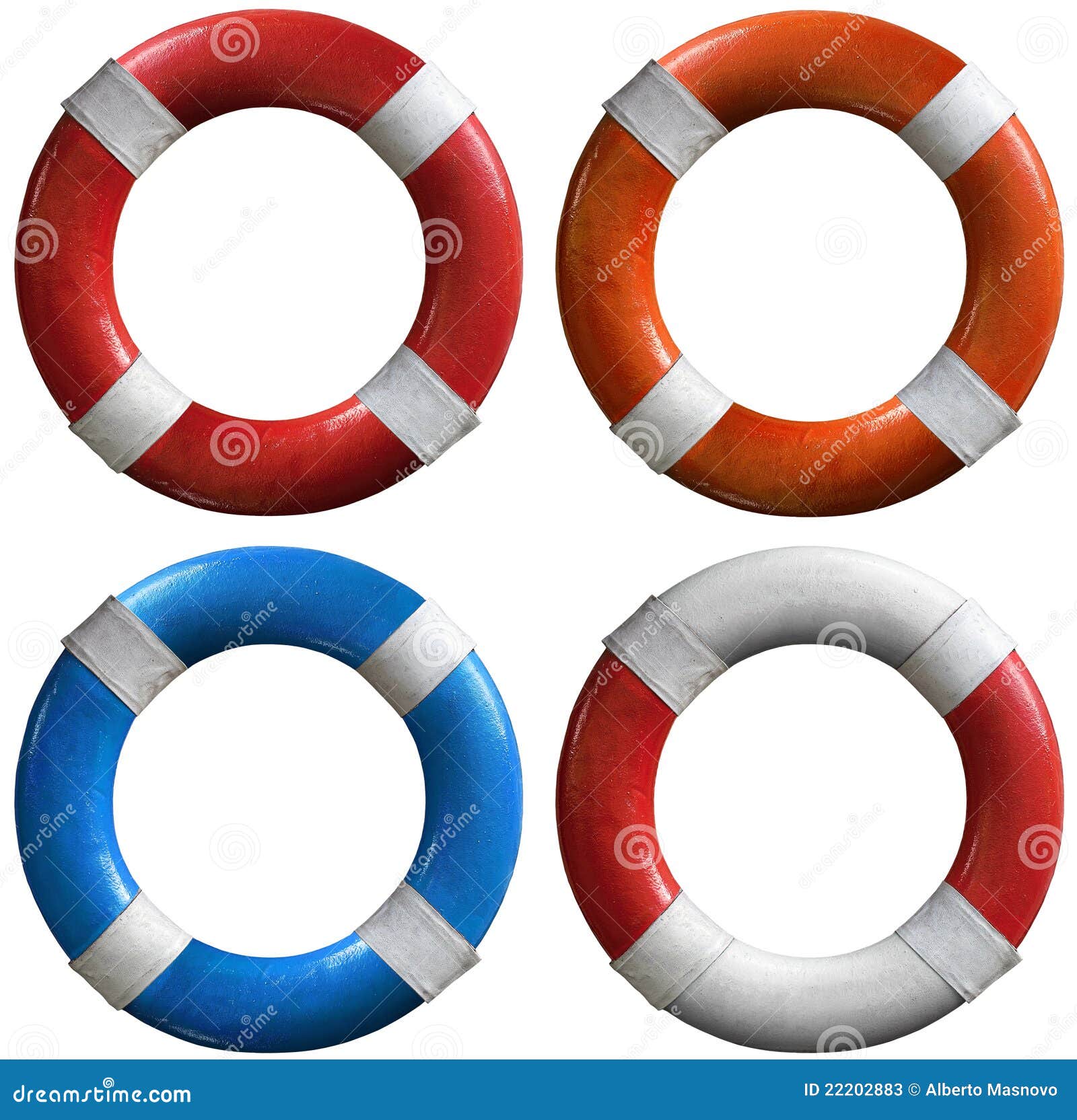 Set of life buoys stock image. Image of ring, jacket - 22202883