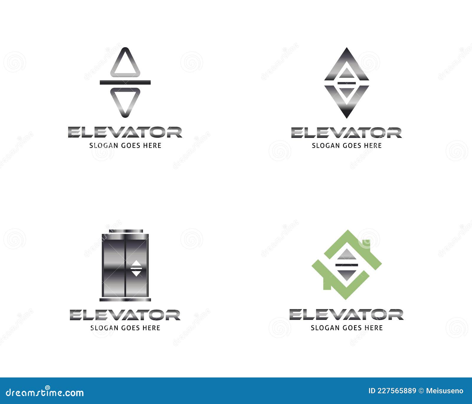 Set of Lift or Elevator Logo Vector Template Stock Vector ...