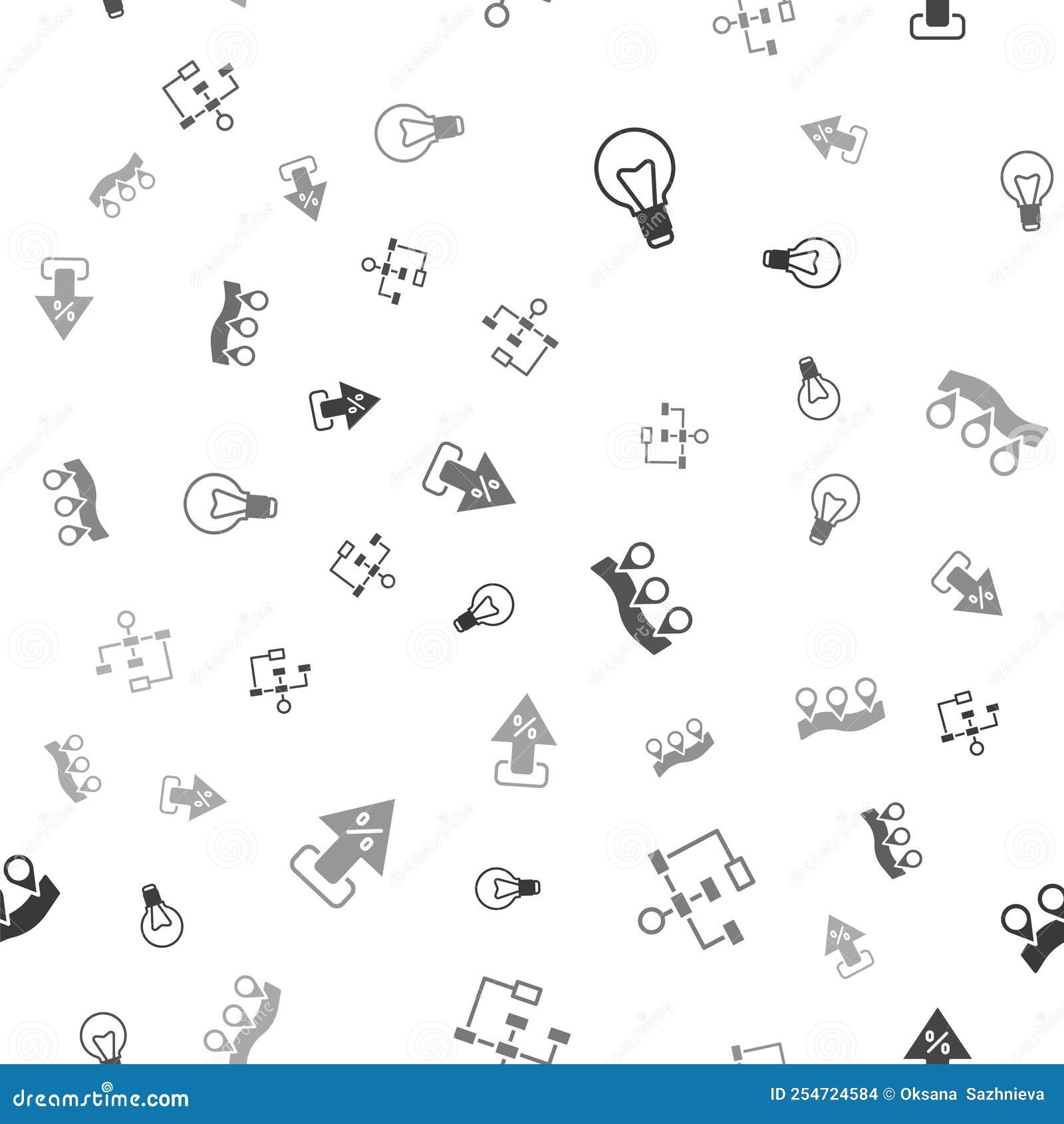 Set Light Bulb, Hierarchy Organogram Chart, Location and Percent Up ... Set Light Bulb, Hierarchy Organogram Chart, Location and Percent Up ...