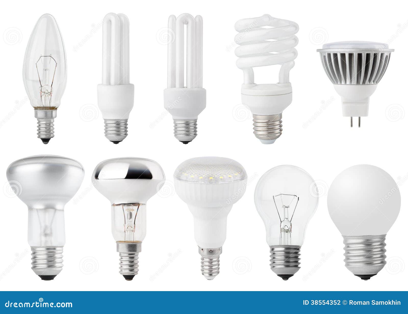 Set of Light bulbs stock photo. Image of conservation - 38554352