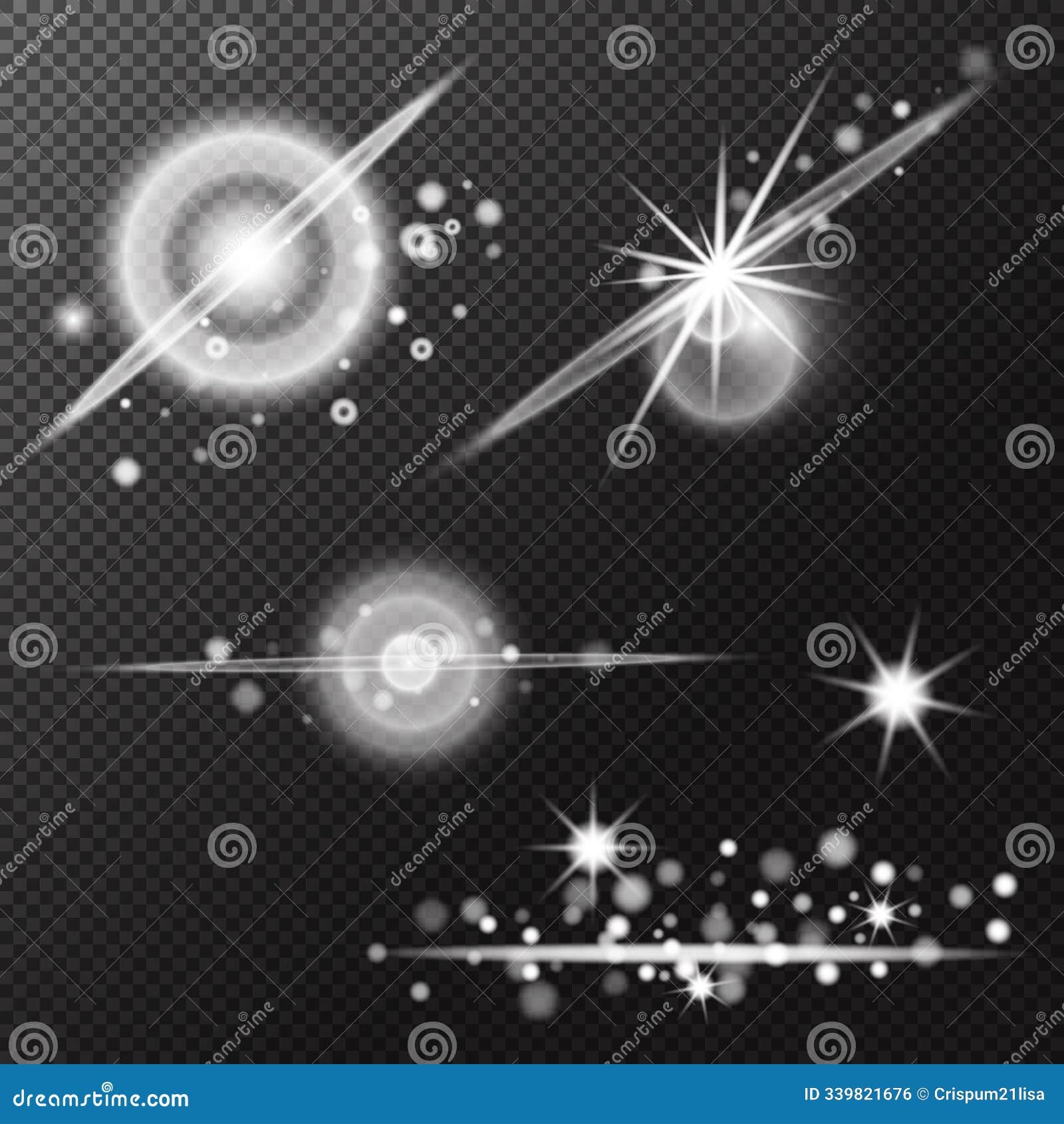 Et Light Effect, Isolated Flare, Explosion Glitter Dust Line Solar ...