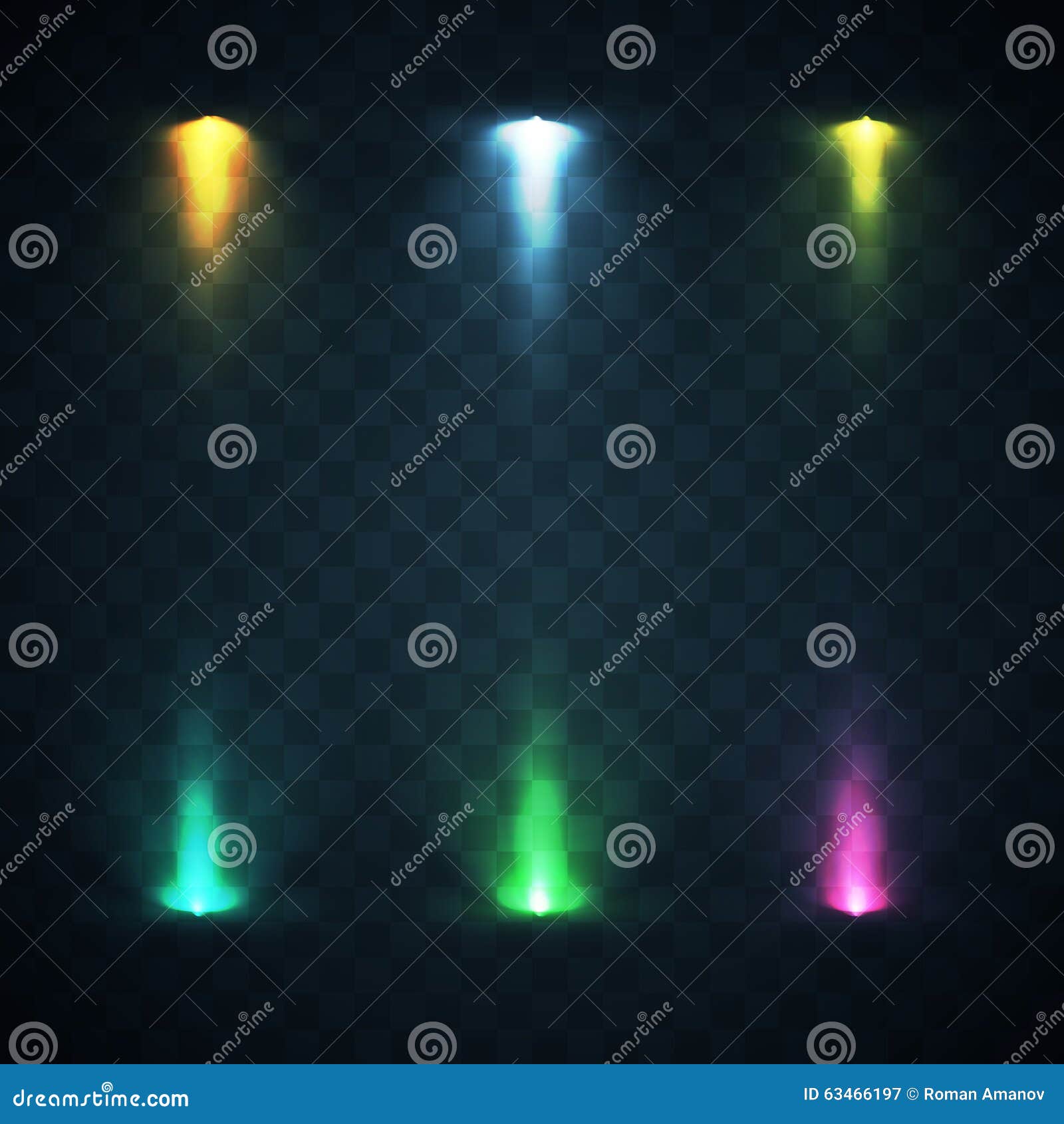 Set of light effects stock image. Image of digital, illuminated - 63466197