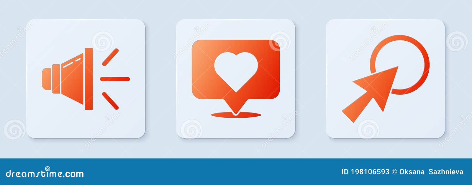 Volume Arrow With Numbering To Illustrate Graphs And Diagrams Cartoon ...