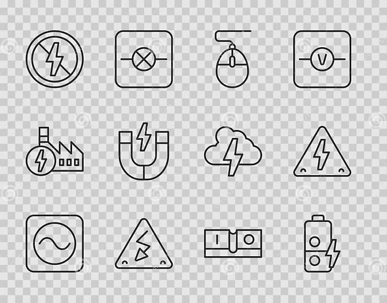 Set Line AC Voltage Source, Battery Charge, Computer Mouse, High, No ...