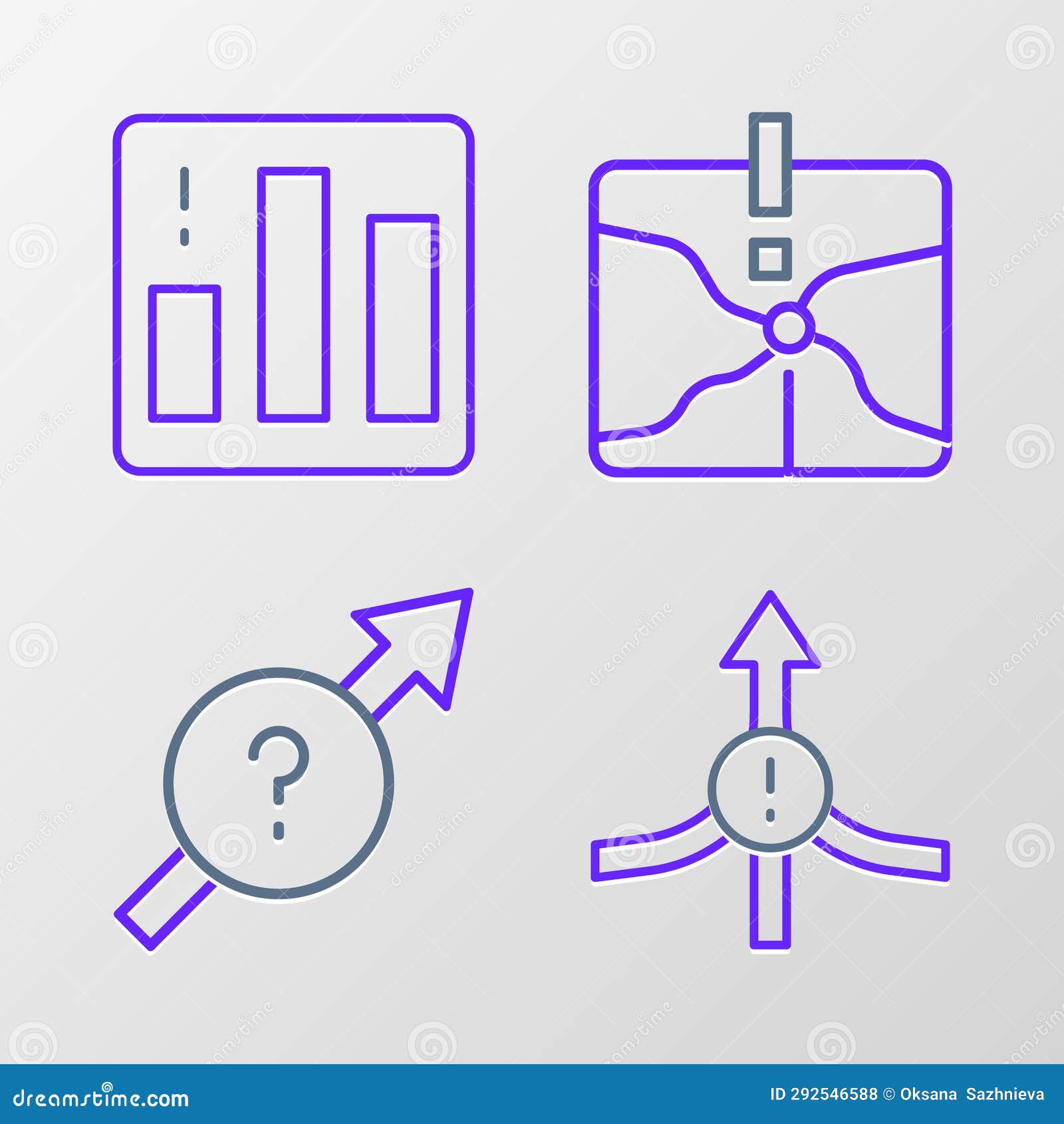 Set Line Arrow, Intersection Point and Pie Chart Infographic Icon ... Set Line Arrow, Intersection Point and Pie Chart Infographic Icon ...