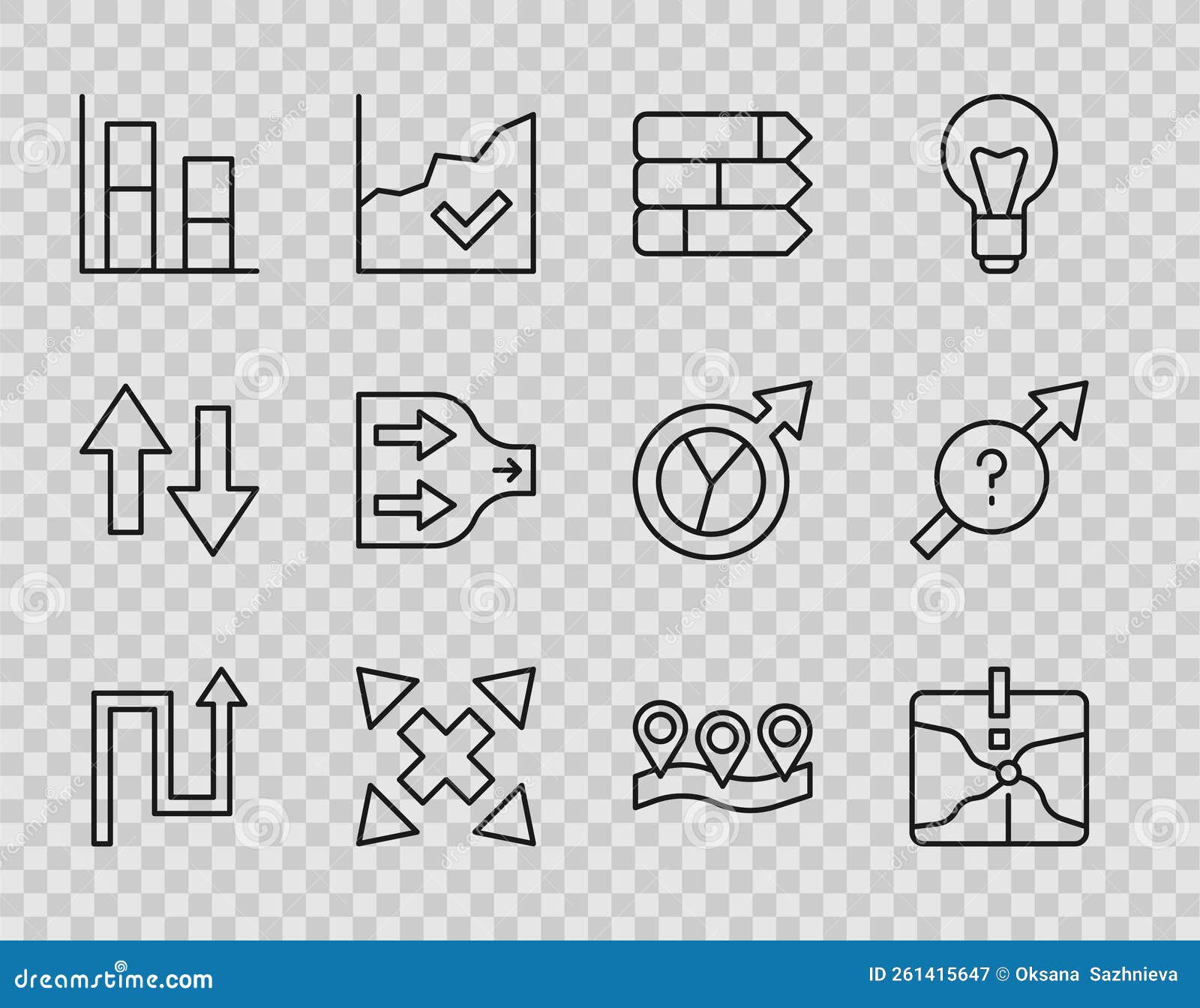 Set Line Arrow, Intersection Point, Pie Chart Infographic, Many Ways ... Set Line Arrow, Intersection Point, Pie Chart Infographic, Many Ways ...