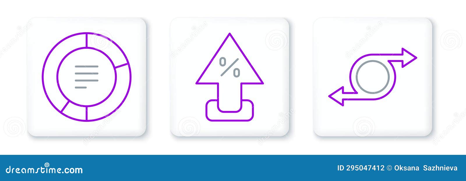 Set Line Arrow, Pie Chart Infographic and Percent Up Arrow Icon. Vector ... Set Line Arrow, Pie Chart Infographic and Percent Up Arrow Icon. Vector ...