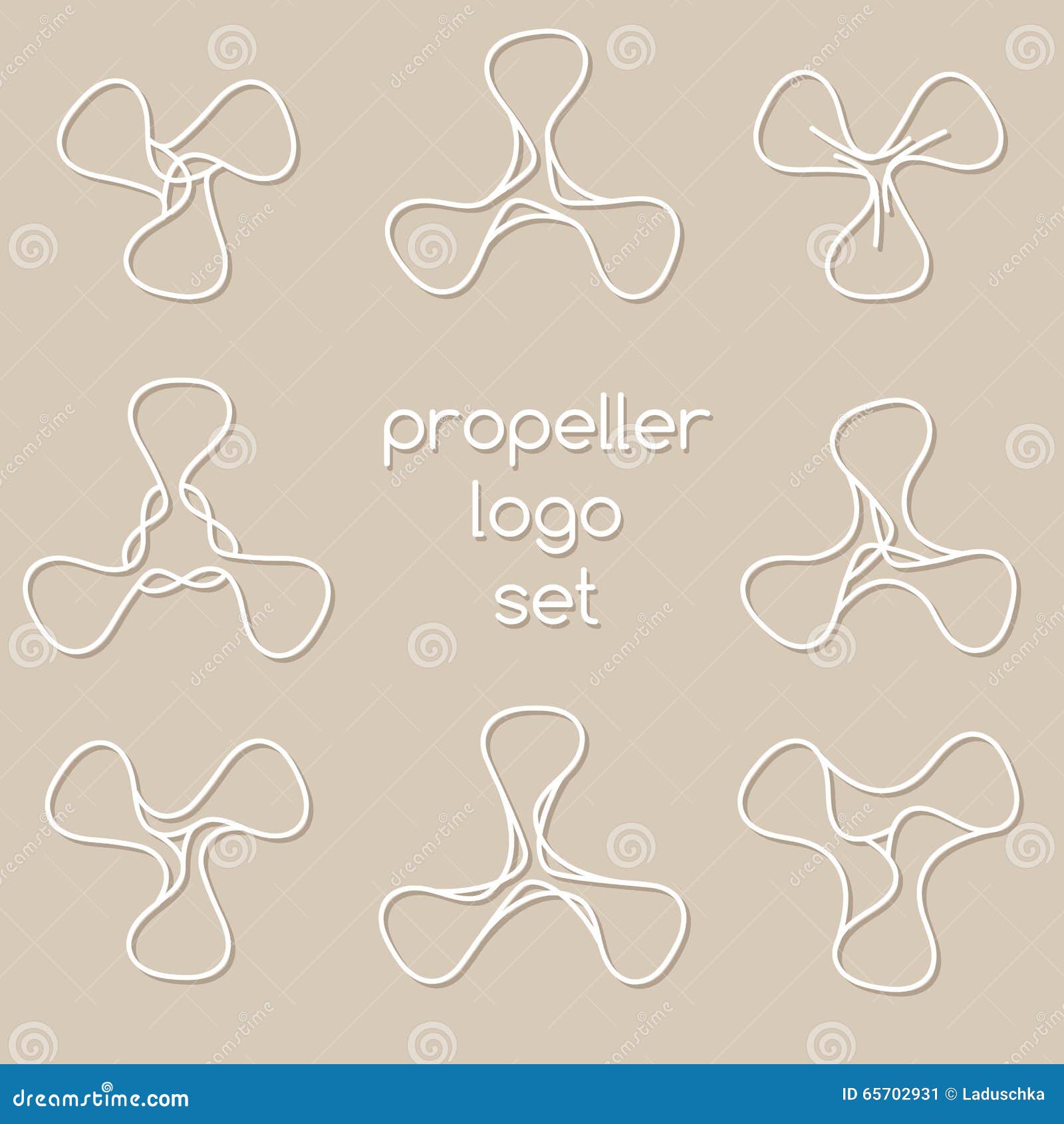 Set of line art logos stock vector. Illustration of simple - 65702931