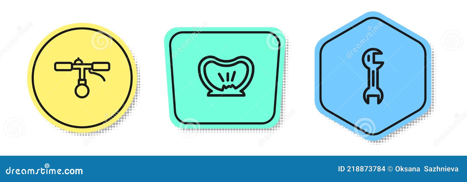 Punctured Tire Line Icon. Vehicle Crash With Puncture In Wheel Symbol ... Punctured Tire Line Icon. Vehicle Crash With Puncture In Wheel Symbol ...