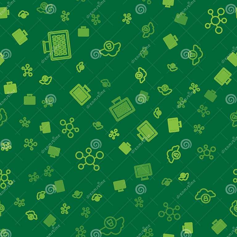 Set Line Binary Code, Mind Map Infographic and Cloud Computing Lock on ...