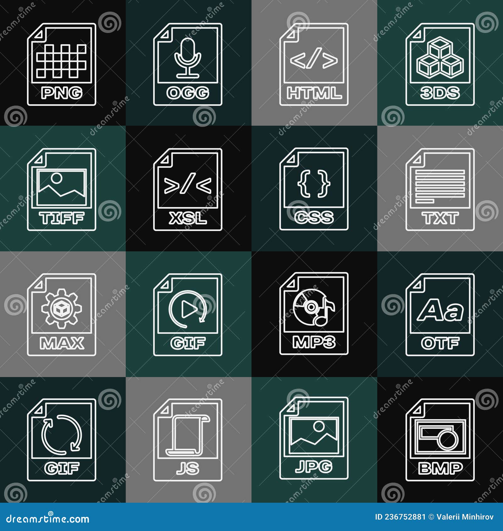 Set Line BMP File Document, OTF, TXT, HTML, XSL, TIFF, PNG and CSS Icon ... Set Line BMP File Document, OTF, TXT, HTML, XSL, TIFF, PNG and CSS Icon ...