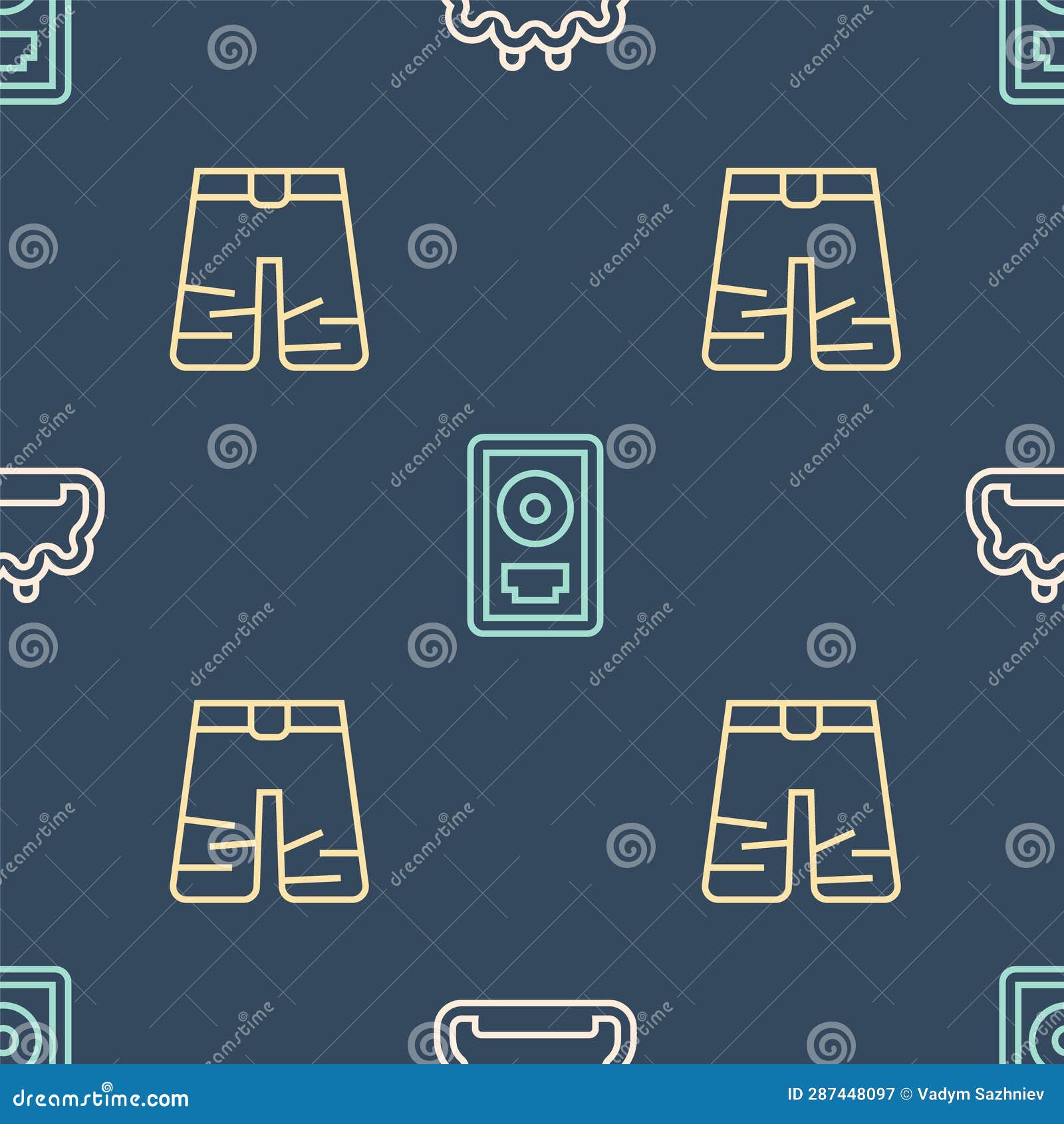 Set Line Brass Knuckles, Wide Pants and CD Disk Award in Frame on ...