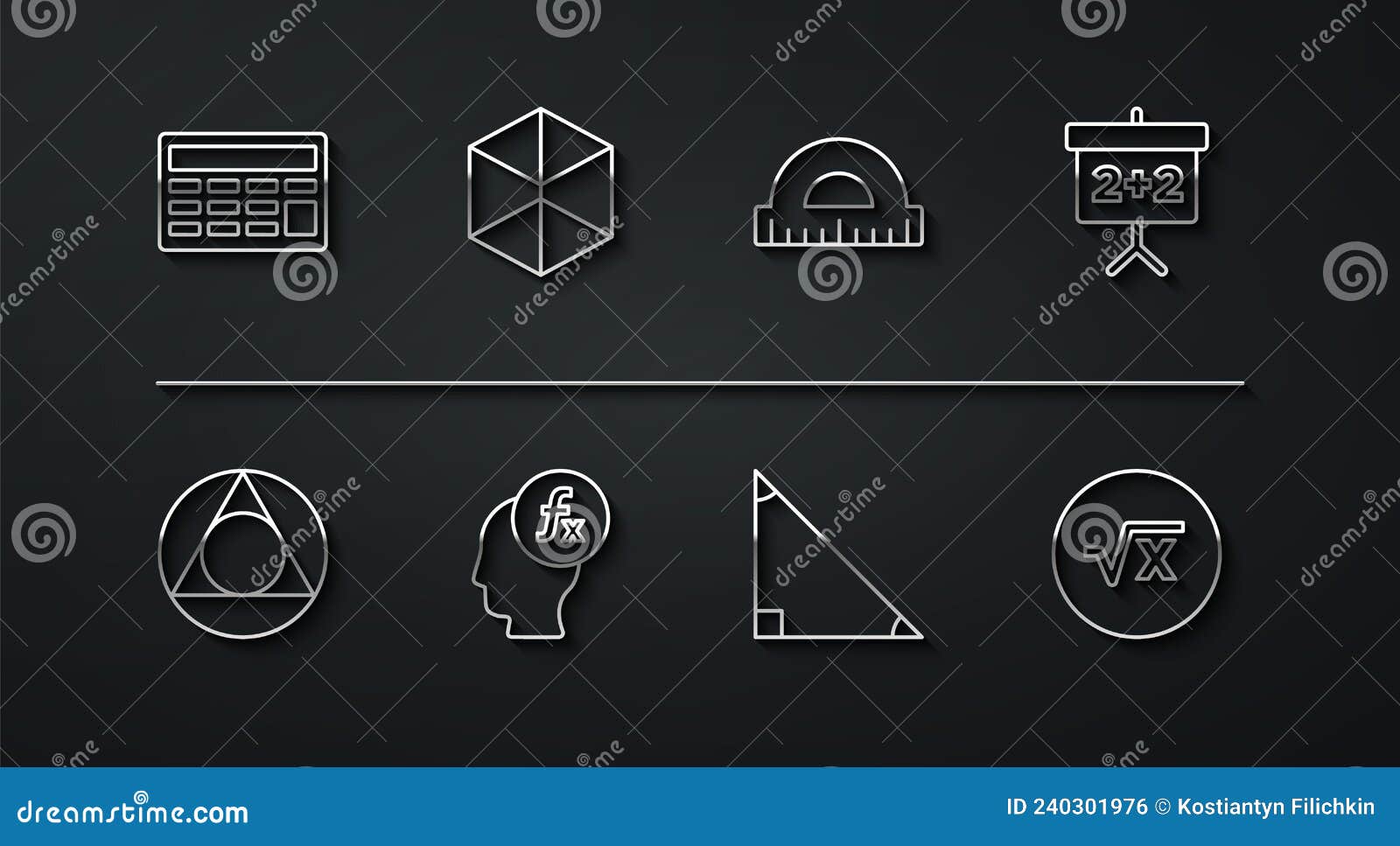 Set Line Calculator, Triangle Math, Chalkboard, Function Mathematical ...