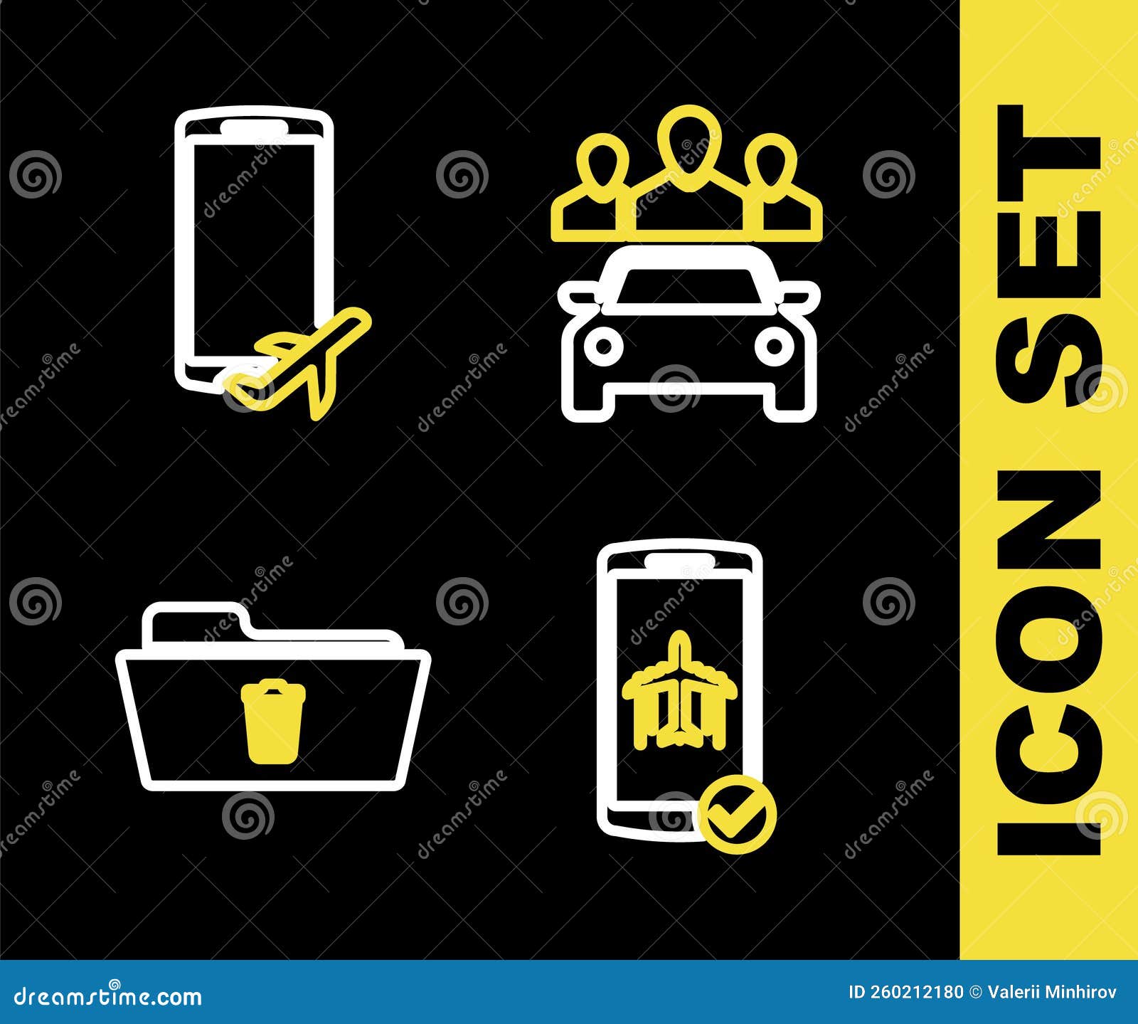 Set Line Car Sharing, Flight Mode the Mobile, Delete Folder and Icon ...