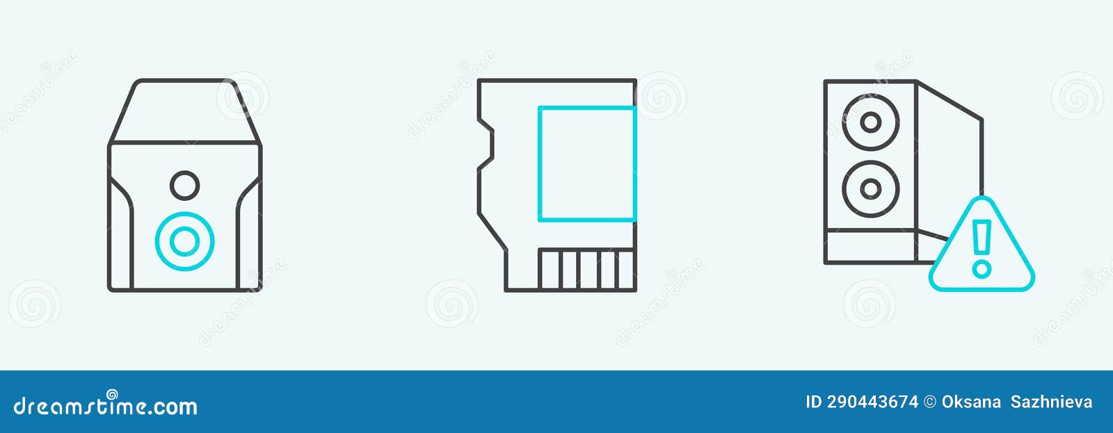 UPS Icon, Uninterruptible Power Supply, Flat Art Cartoon Vector ...