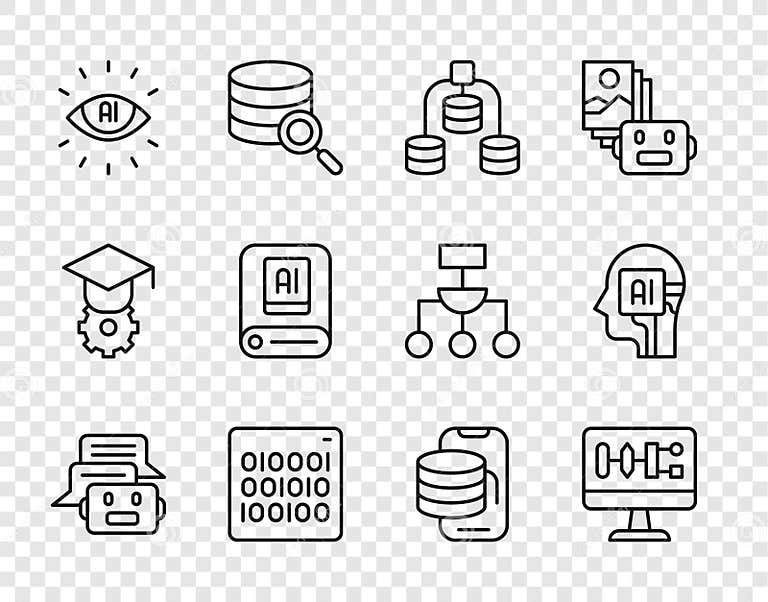 Set Line Chat Bot, Algorithm, Server, Data, Binary Code, Artificial Intelligence AI, Cloud ...