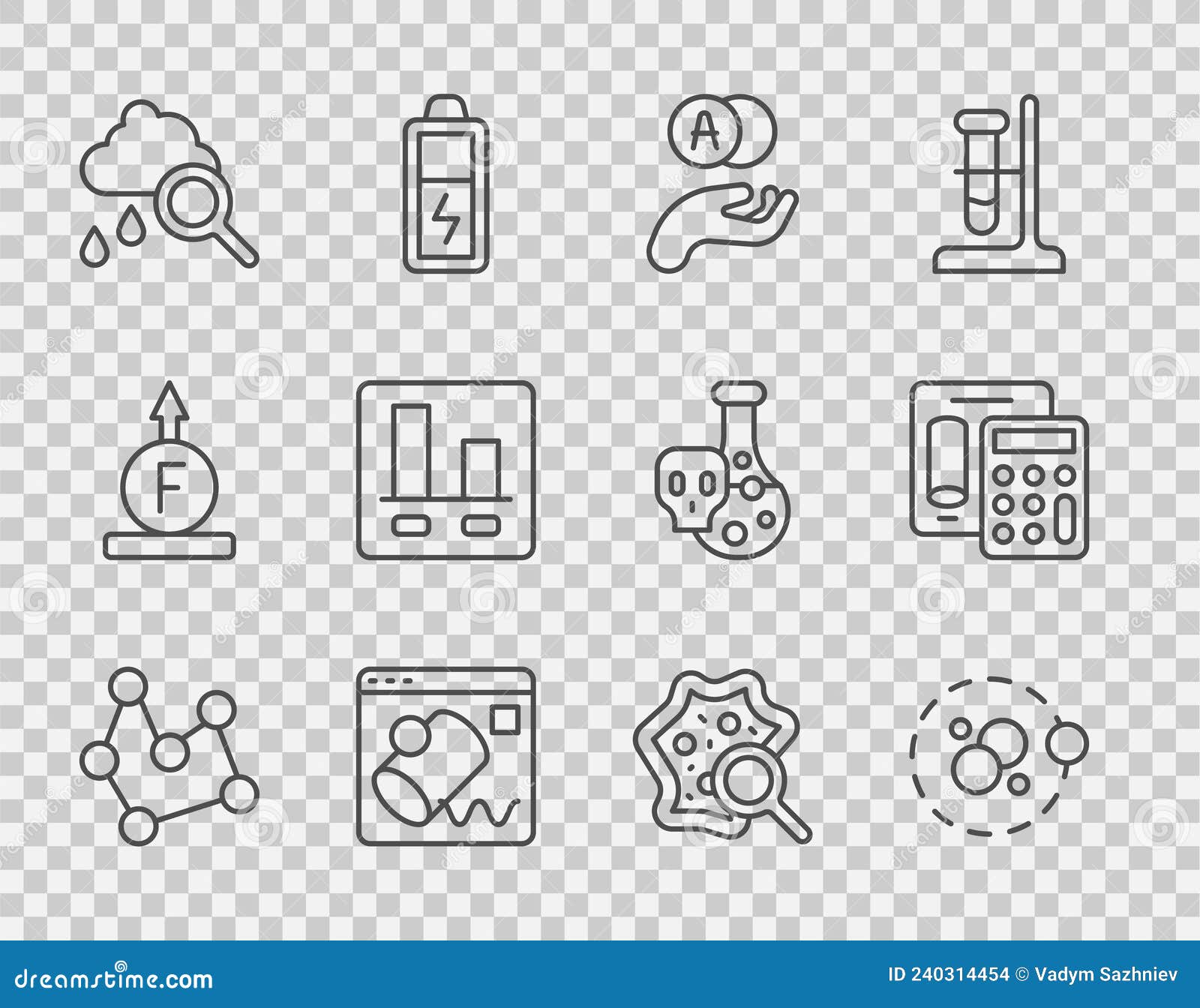 Set Line Chemical Formula, Atom, Data Visualisation, Cloud with Rain ... Set Line Chemical Formula, Atom, Data Visualisation, Cloud with Rain ...