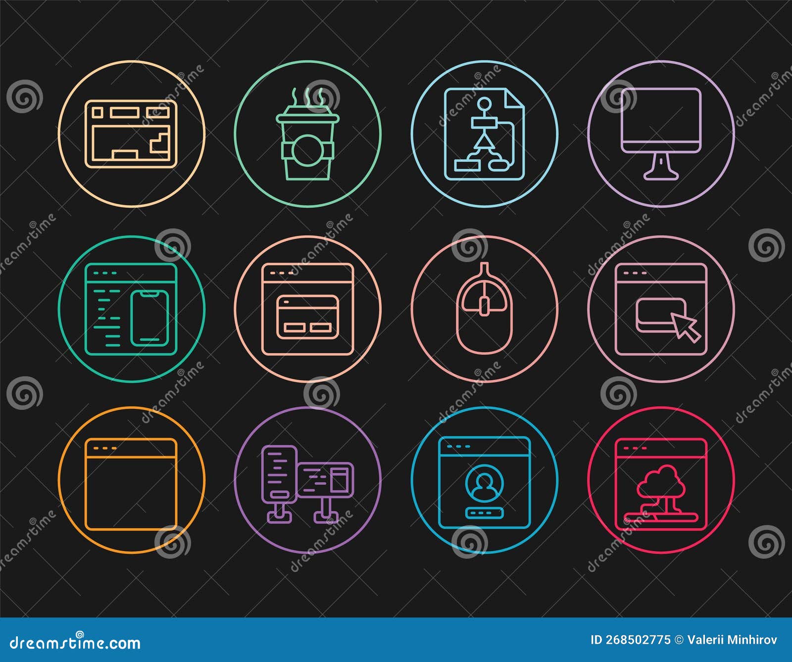 Set Line Cloud Technology Data Transfer Browser Files Flowchart Search Engine Software