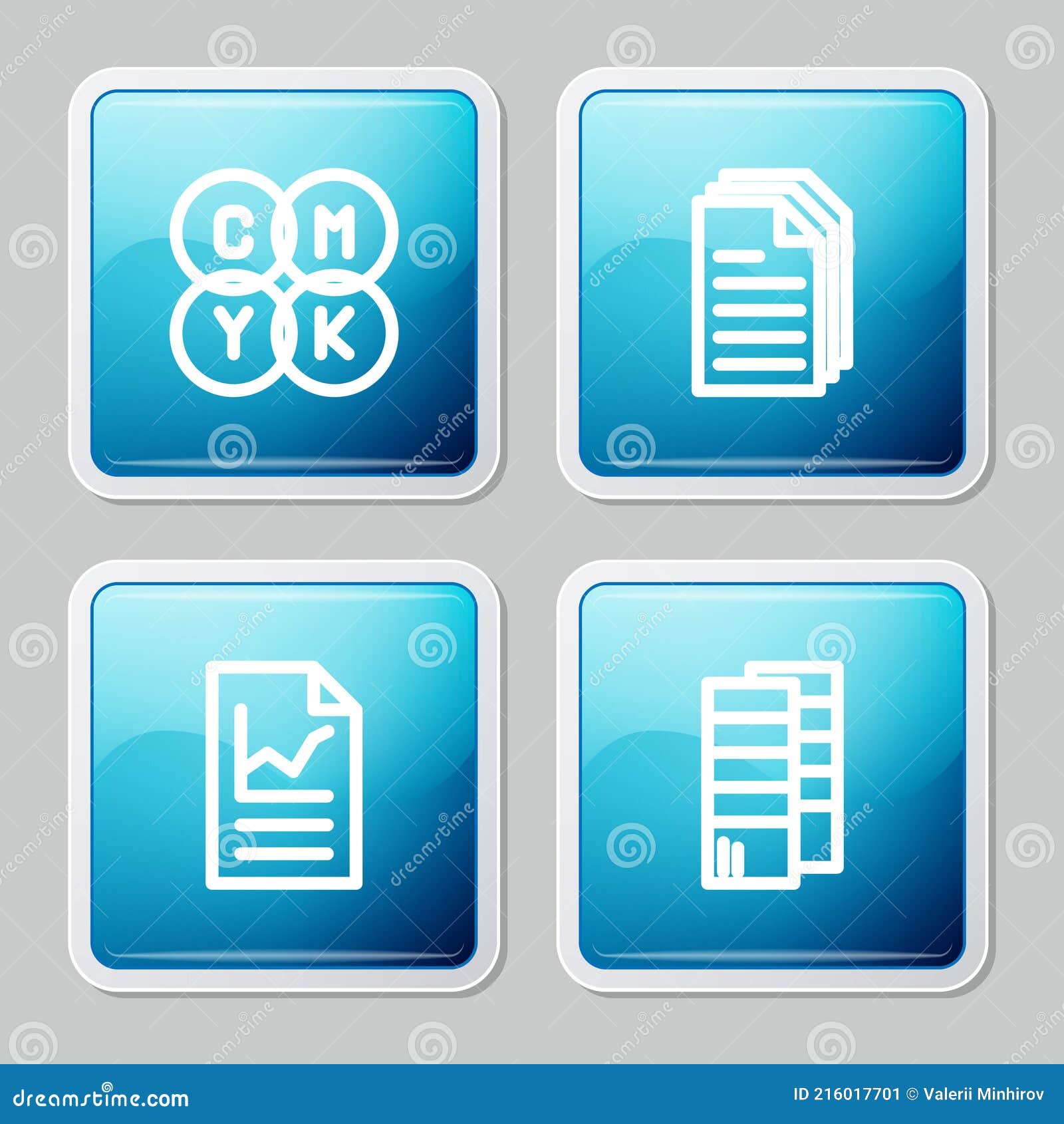 Set Line CMYK Color Mixing, File Document, Document with Graph Chart ...