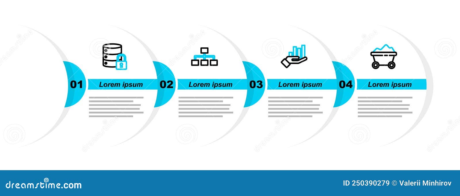 Set Line Coal Mine Trolley, Pie Chart Infographic, Hierarchy Organogram ...