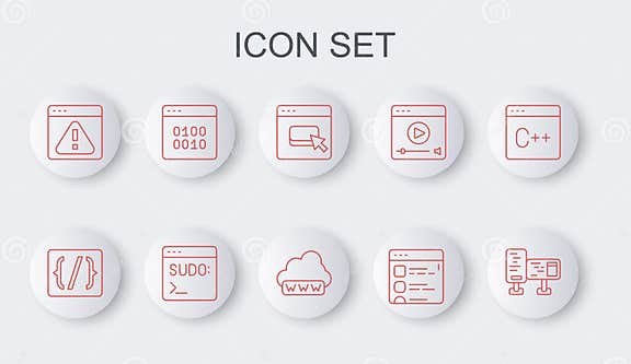 Set Line Computer Monitor Screen Programming Language Syntax Browser Files With Exclamation 