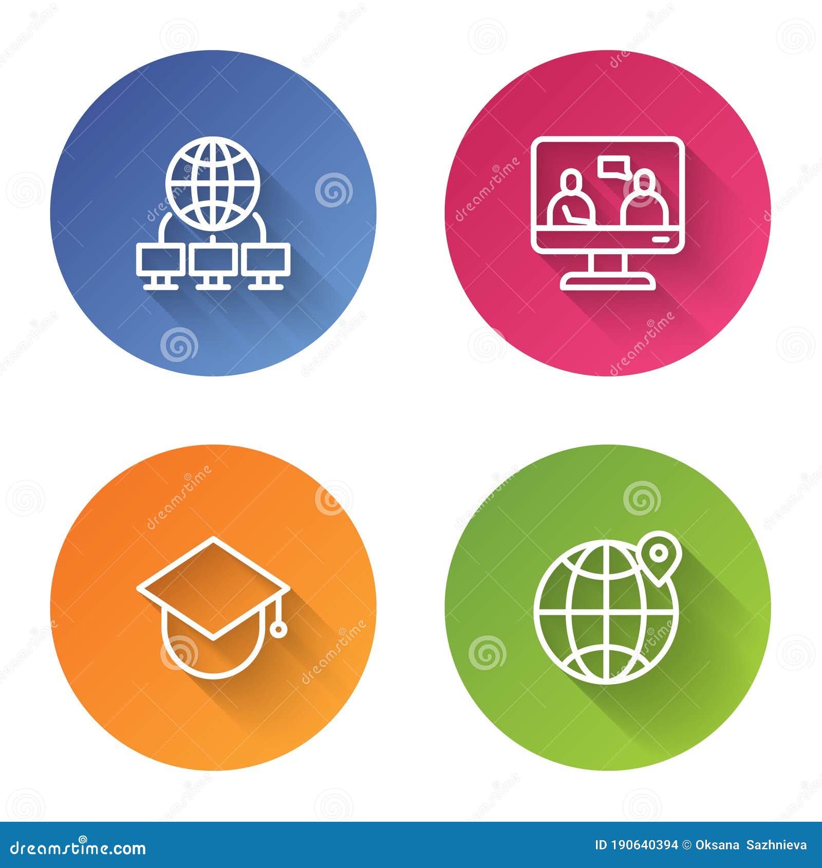 Computer Network Color Stock Illustrations – 131,490 Computer Network ...