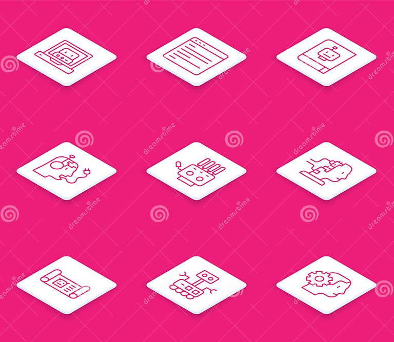 Set Line Creating Robot, Computer Api Interface, User Manual, Robot Charging Battery, Mechanical ...