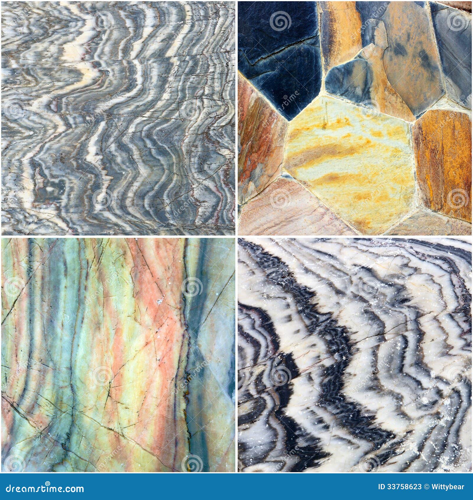 Set of Line on Curve Marble Stone Texture Background Stock Image ...