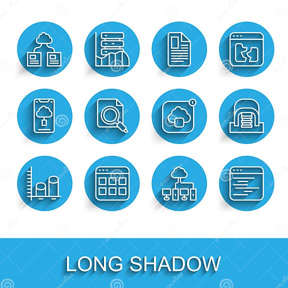 Set Line Data Analysis, Browser Files, Cloud Technology Data Transfer, Computer Network ...