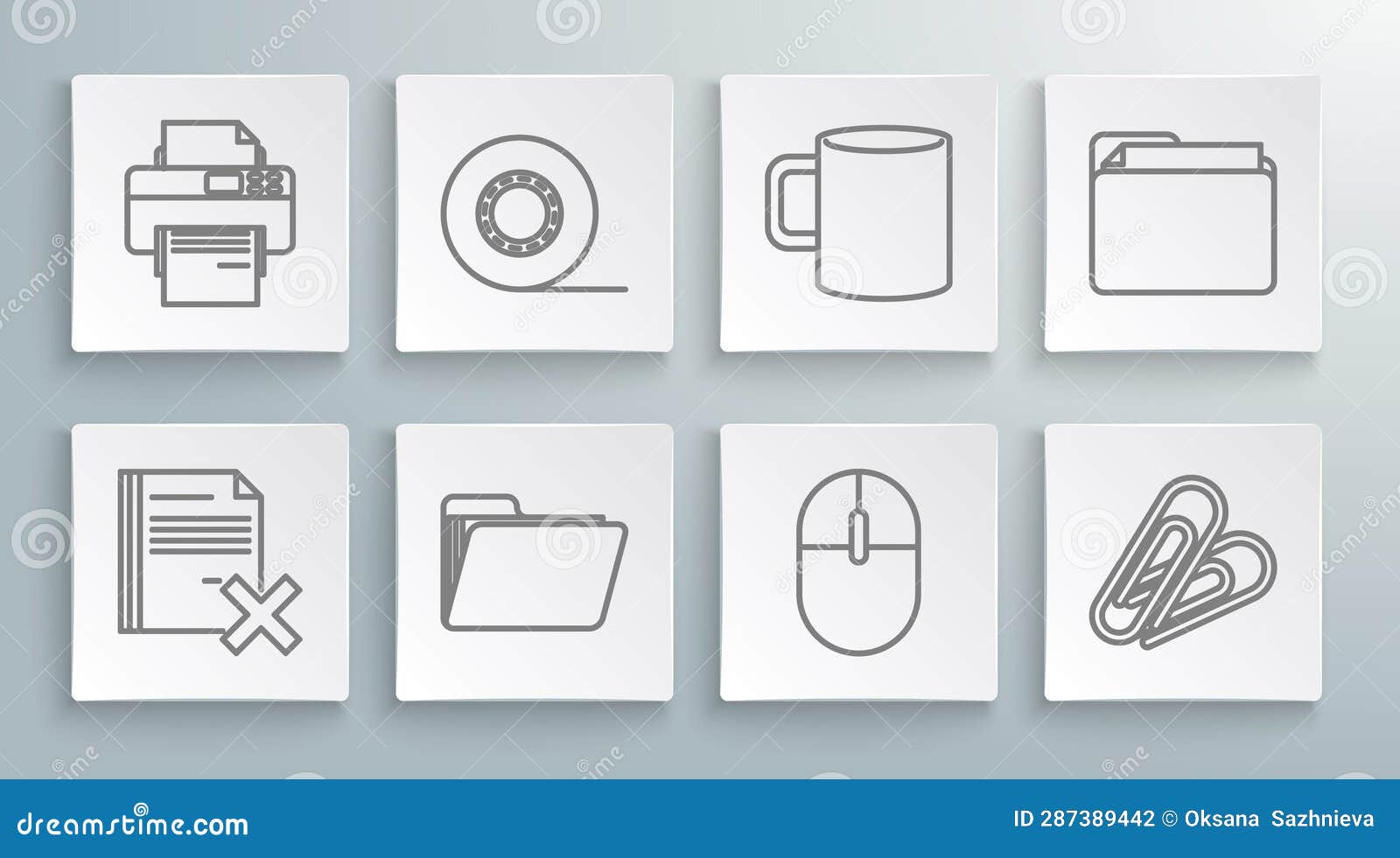 Set Line Delete File Document, Scotch, Document Folder, Computer Mouse ...