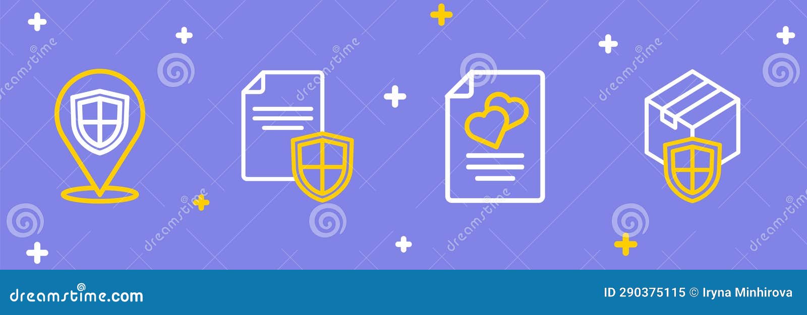 Set Line Delivery Security with Shield, Marriage Contract, Contract and ...