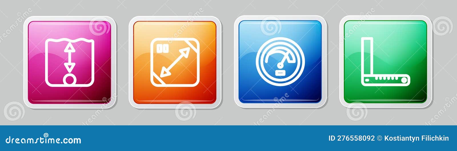 Set Line Depth Measurement, Diagonal Measuring, Speedometer and Corner ...