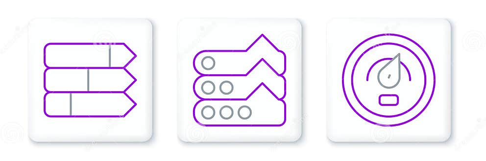 Set Line Digital Speed Meter, Pie Chart Infographic and Graph, Chart ...