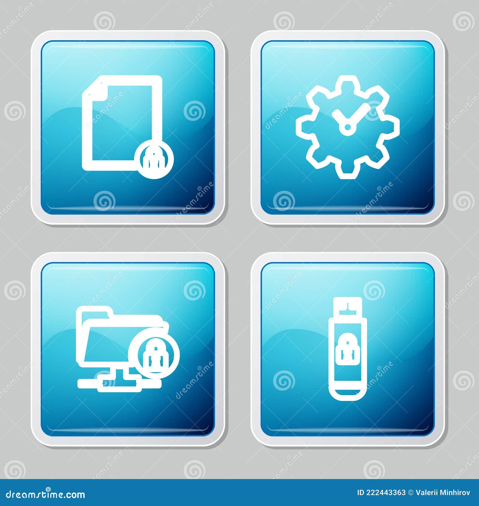 Set Line Document and Lock, Time Management, FTP Folder and USB Flash ...