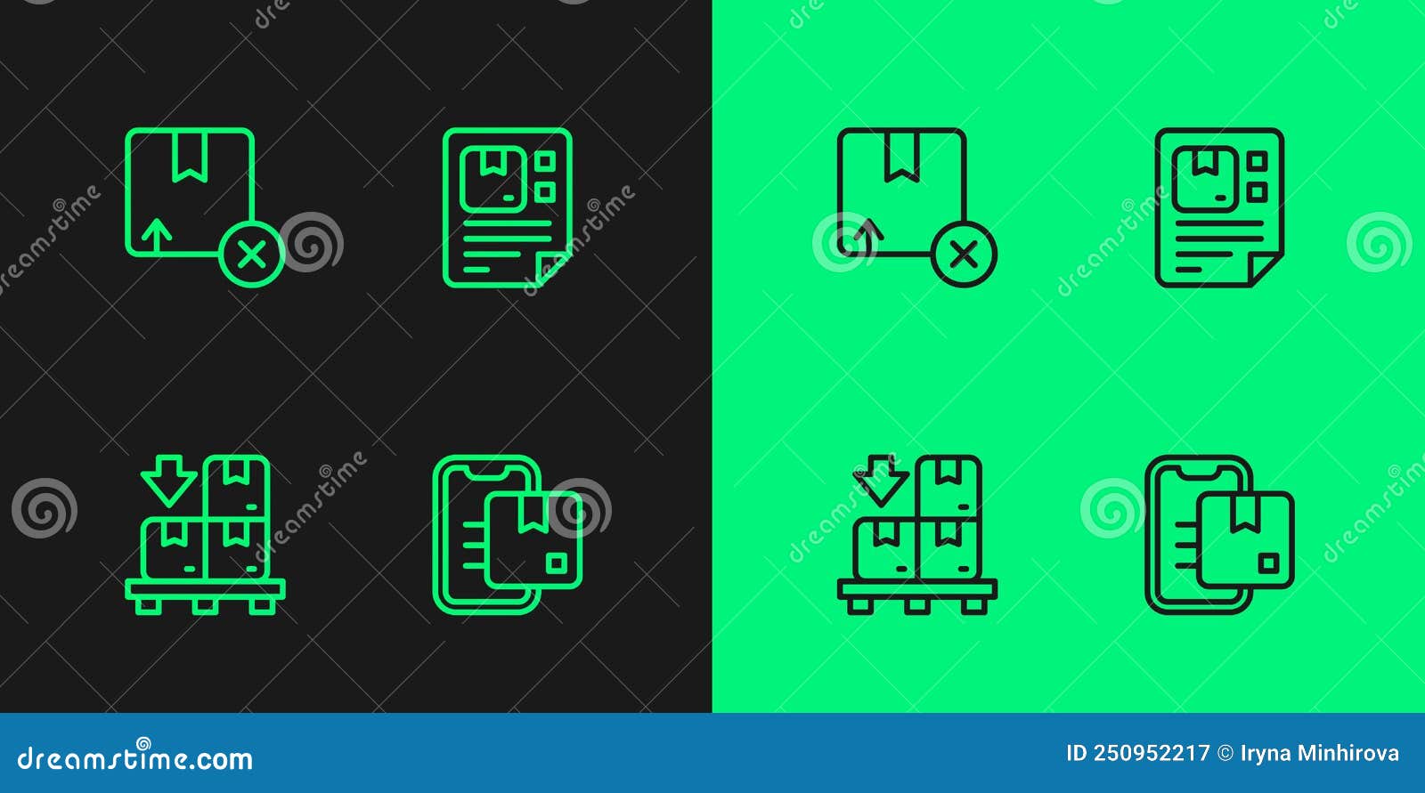 Set Line Document Tracking Marker, Cardboard Boxes on Pallet, Carton ... Set Line Document Tracking Marker, Cardboard Boxes on Pallet, Carton ...