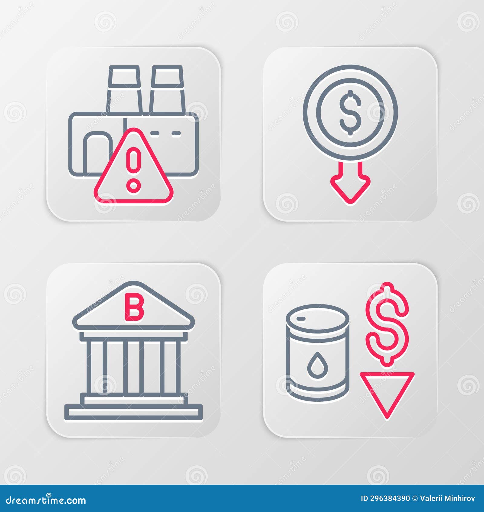 Set Line Drop in Crude Oil Price, Bank Building, Dollar Rate Decrease and Shutdown of Factory ...