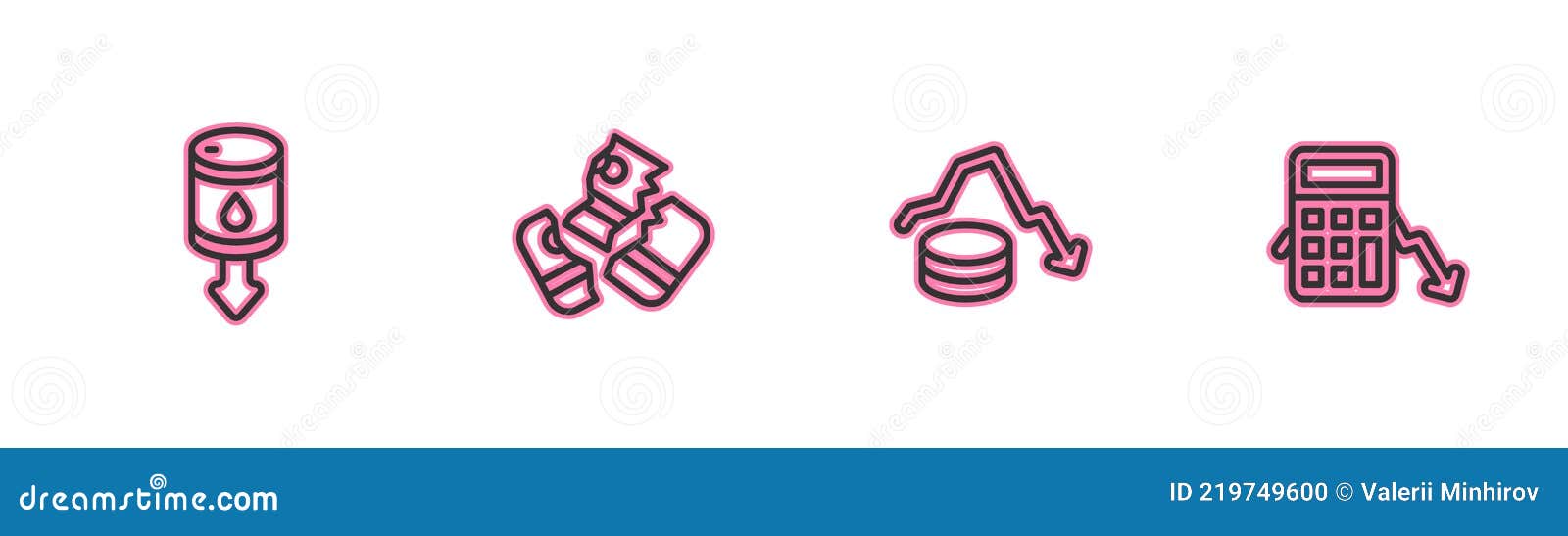 Set Line Drop in Crude Oil Price, Dollar Rate Decrease, Credit Card and Calculation of Expenses ...