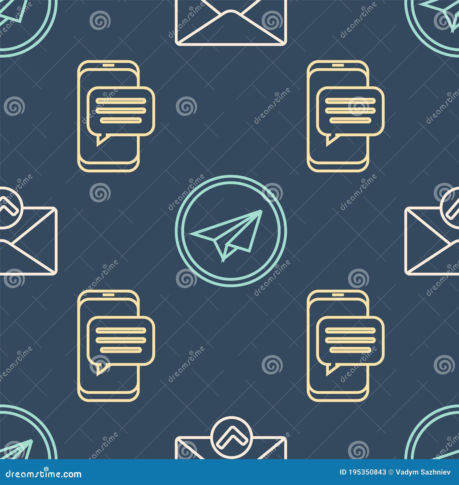 Set Line Envelope and Check Mark, Chat Messages Notification on Phone ...