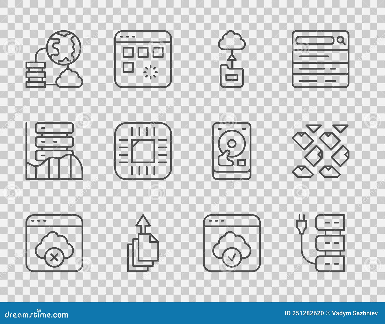 Set Line Failed Access Cloud Storage, Server, Cloud Technology Data Transfer, Data Export ...
