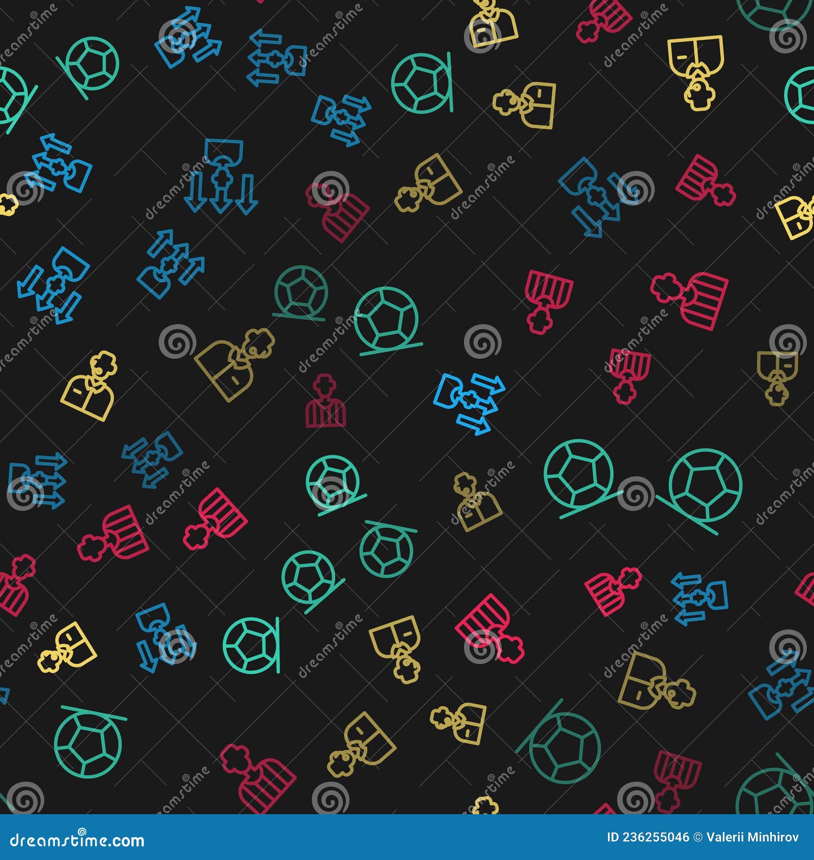 Set Line Football or Soccer Player, Soccer Football, Commentator and ...