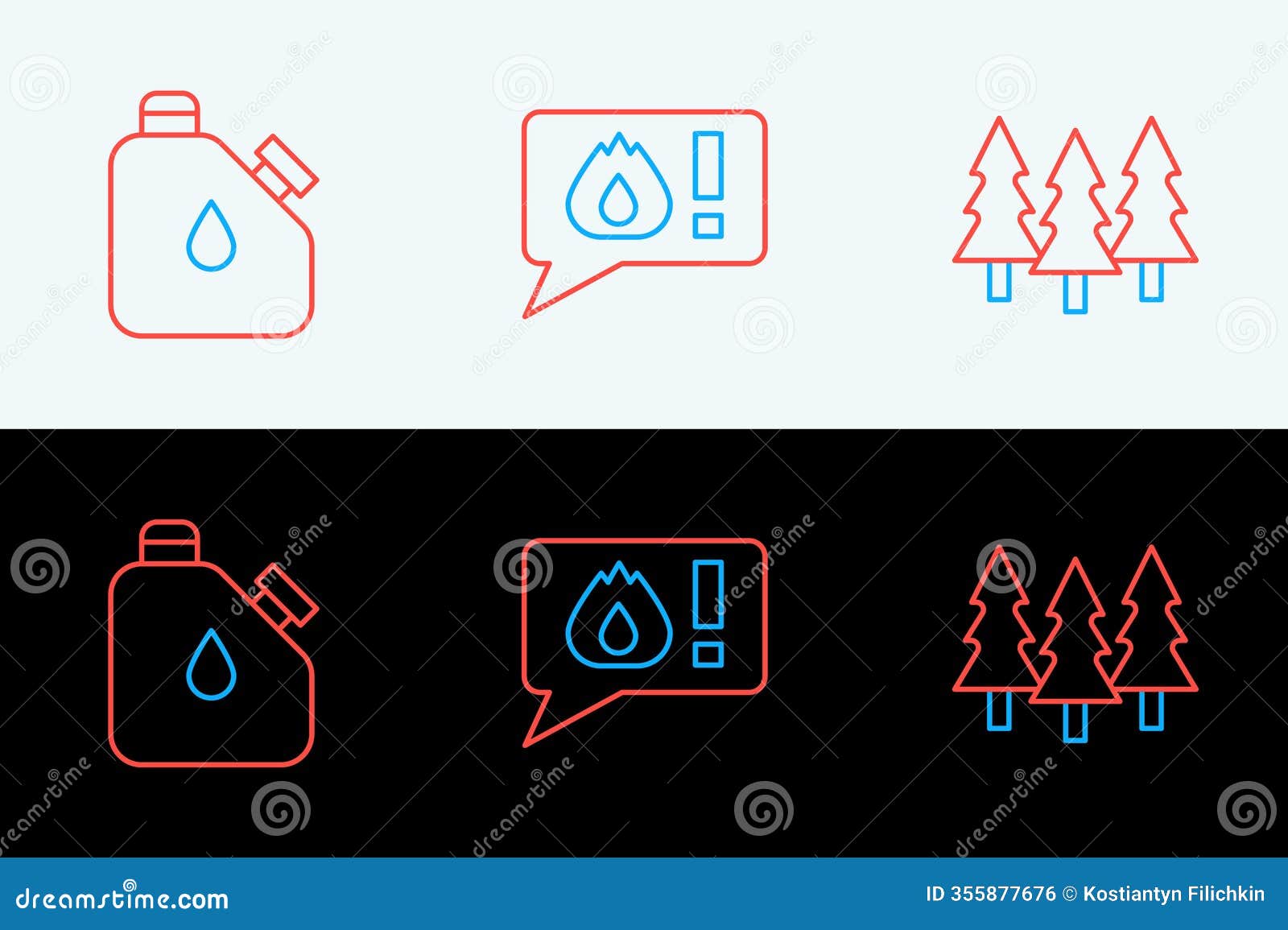 Canister With Fuel. Container With Oil. Flammable Object Cartoon Vector ...