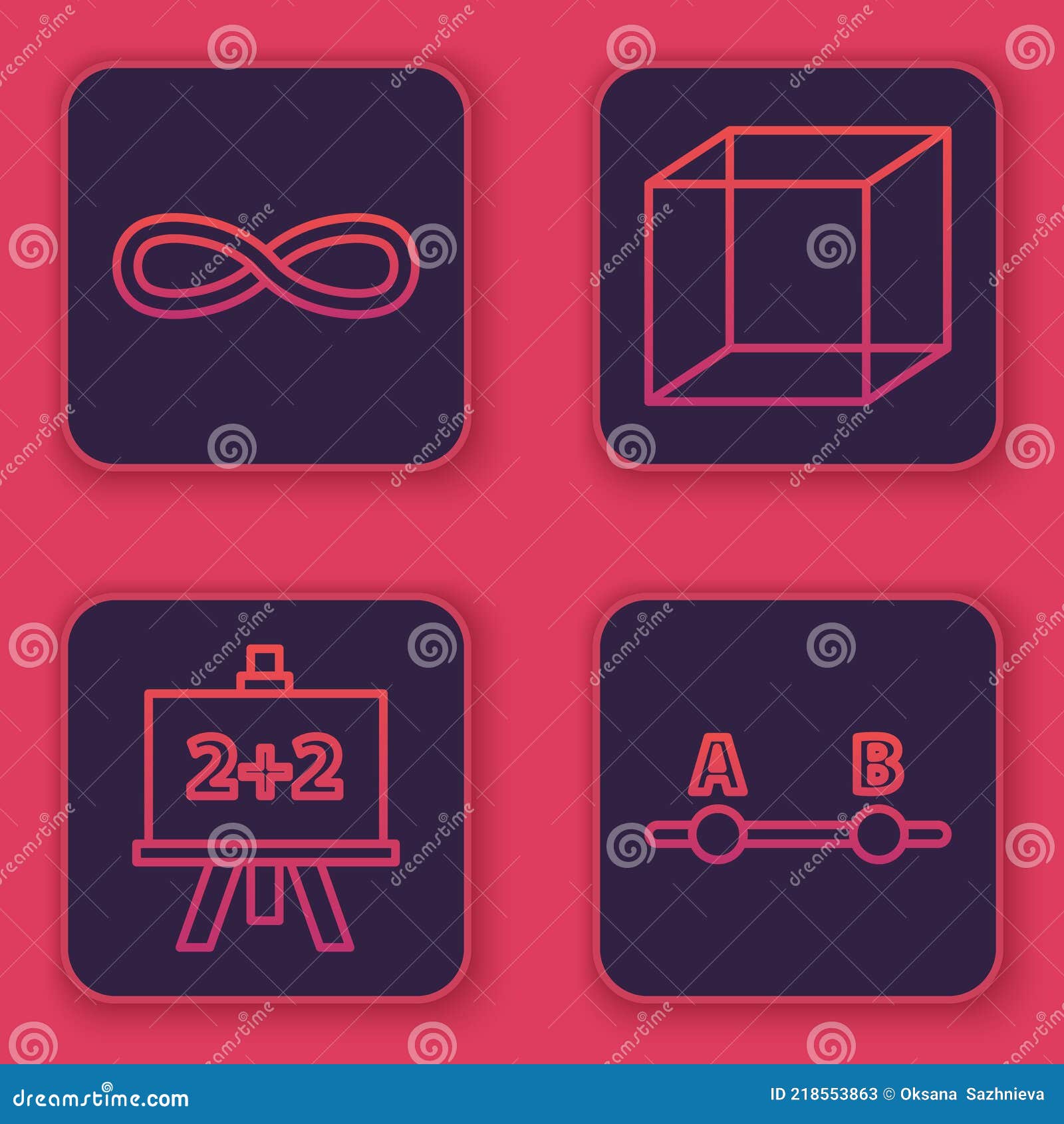 Set Line Function Mathematical Symbol Test Or Exam Sheet Xyz